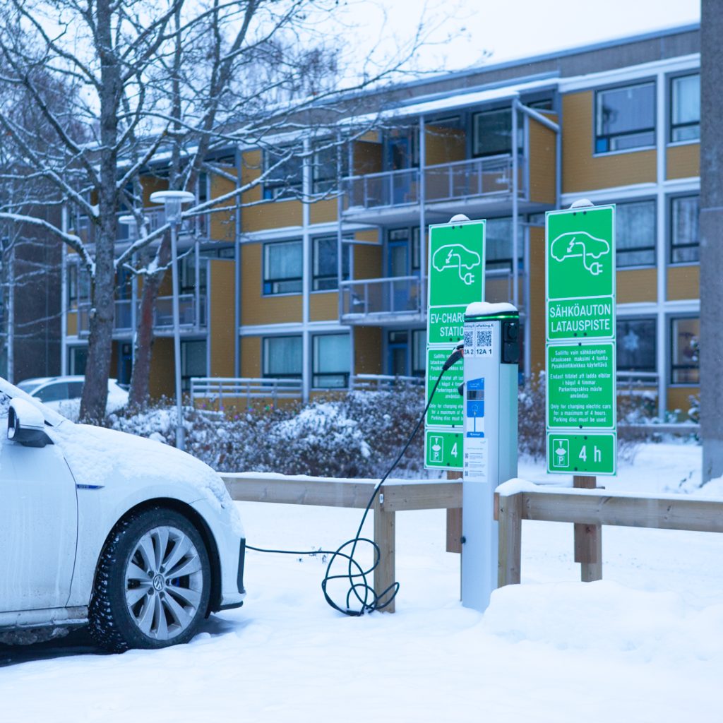 A charging station for electric cars has been opened for tenants in the ...